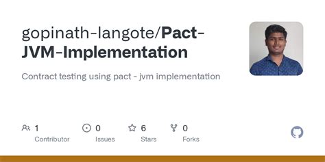 Github Gopinath Langotepact Jvm Implementation Contract Testing