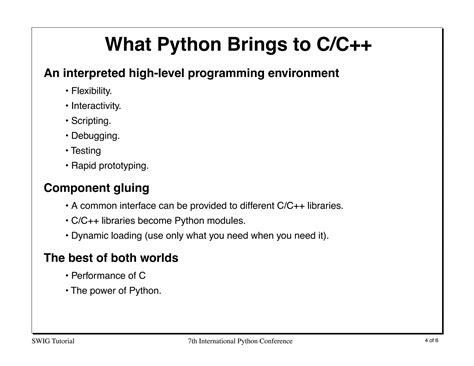 Interfacing C C And Python With Swig Pdf