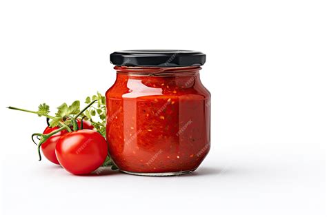 Premium Ai Image Tomato Sauce Jar Realistic Mockup