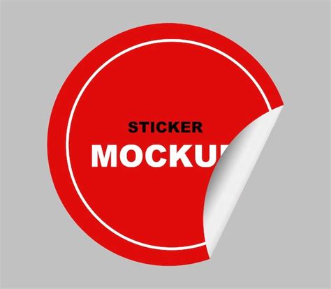 Круглый стикер psd для макета | Премиум PSD Файл