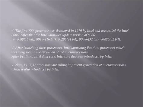 Evolution Of Microprocessors PPTX Computing Technology Computing