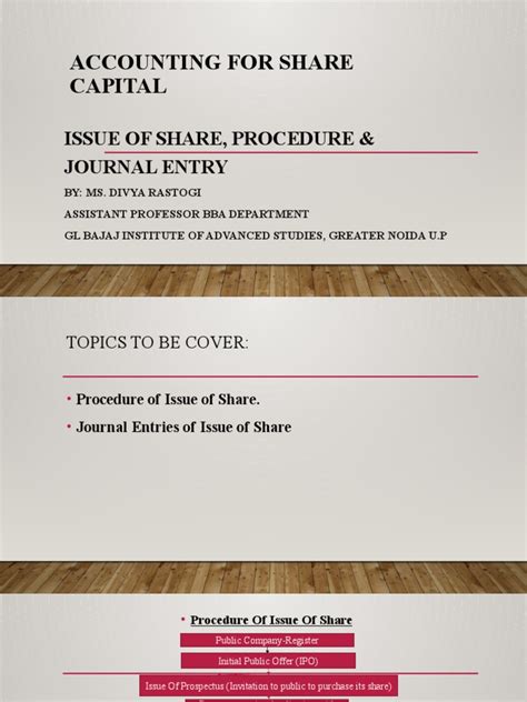 Accounting For Share Capital Issue Of Shares Accounting Entries Part 4