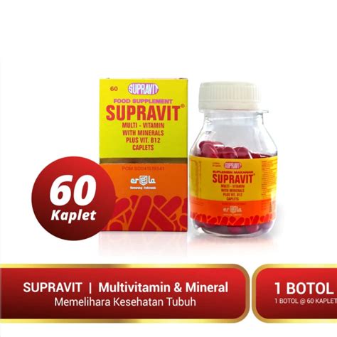 Jual Supravit Multivitamin Botol 60 Kaplet Shopee Indonesia