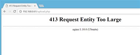 Fix 413 Request Entity Too Large On Nginx Web Server