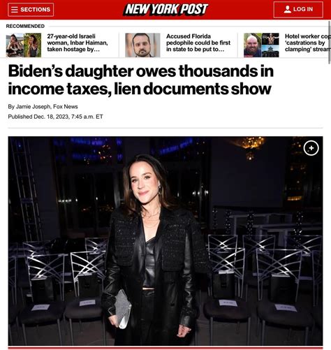 Ashley Biden President Bidens Daughter Owes 5 000 In Income Taxes