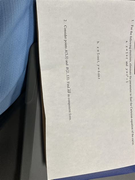 Solved For The Following Exercises Eliminate The Chegg