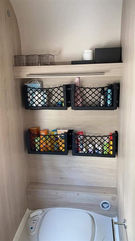 Travel Trailer Organization Camper Hacks Rv Organization Caravan