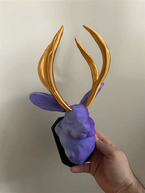 Jackalope Wall Mount By Future Canada Makerworld Download Free 3d Models
