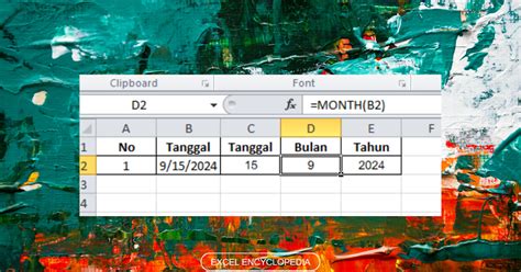 Cara Mudah Mengambil Hari Bulan Dan Tahun Dari Tanggal Excel