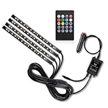 Gomechanic Atmosphere Lights With 12x4 LED Strip Light 48 LEDs DC 12V