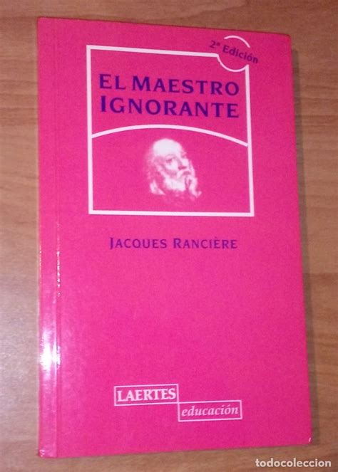 Jacques rancière el maestro ignorante cinco Vendido en Venta Directa