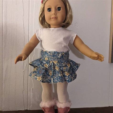 18 Doll Ruffle Party Dress Valspierssews 18 Doll Clothes Pattern Fits