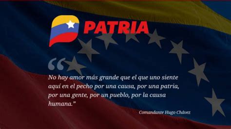 Sistema Patria a usuarios Mantener nivel máximo de verificación