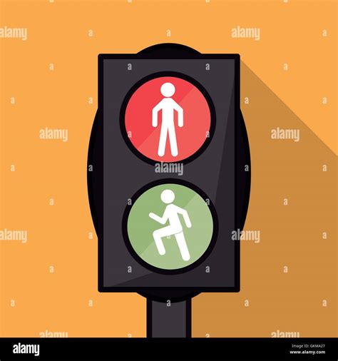 Semaphore Trafficlight Sign Design Stock Vector Image And Art Alamy