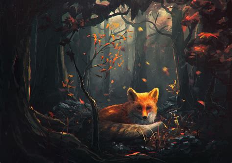 Fox Art Wallpapers Wallpaper Cave