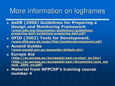 Ppt An Introduction To The Logical Framework Approach Lfa Powerpoint Presentation Id2922658