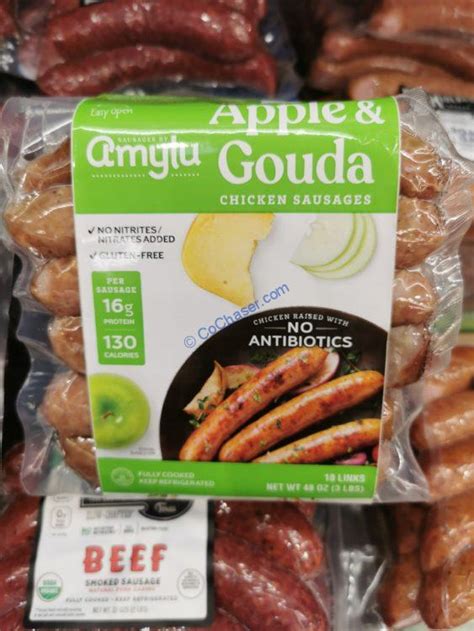 Costco 1146740 Amylu Abf Apple Gouda Sausage Costcochaser