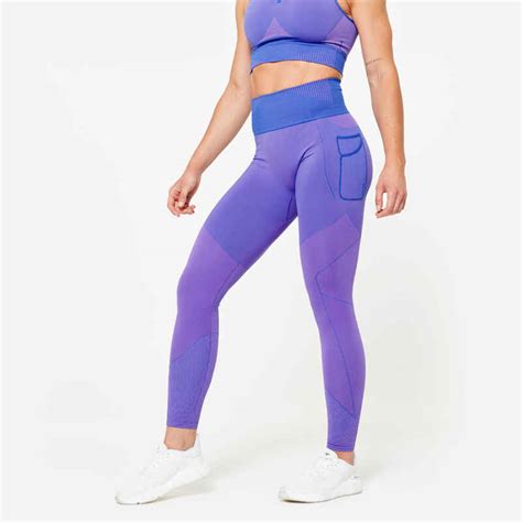 Ženske Fitnes Helanke Bez šavova Decathlon