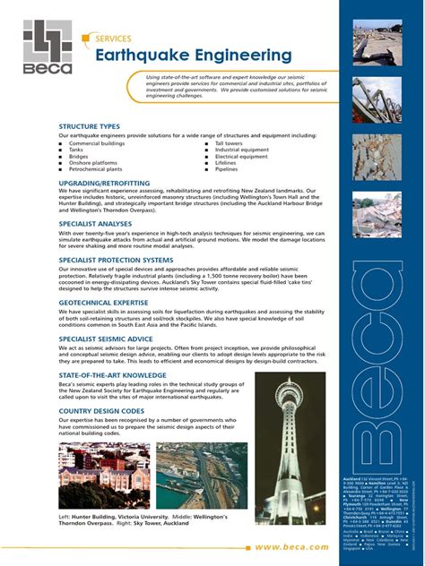Beca Earthquakeengineering Pdf Earthquake Engineering Seismology