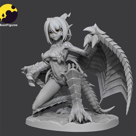 🐉 Wyvern Monster Girl Encyclopedia・ Stl File For 3d Printing・cults