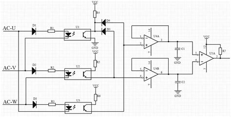 Three Phase Inverter Voltage Phase Sequence Detection Circuit Device
