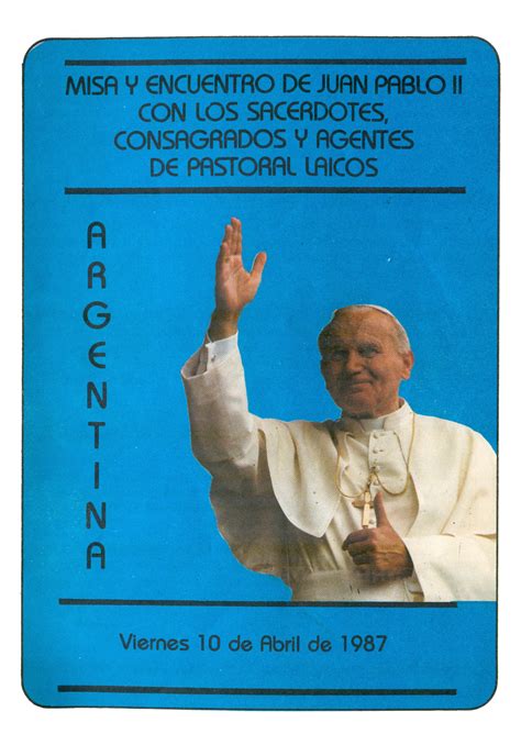 Juan Pablo II En Argentina PDF Libro De La Misa Y Encuentro De Juan