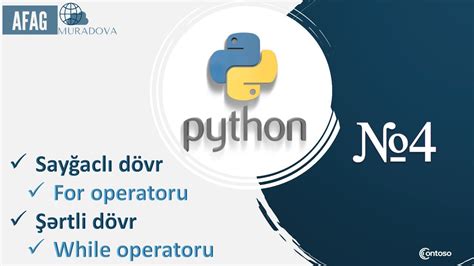 Python Dərs 4 Dövrlər For Və While Dövr Operatorları Youtube