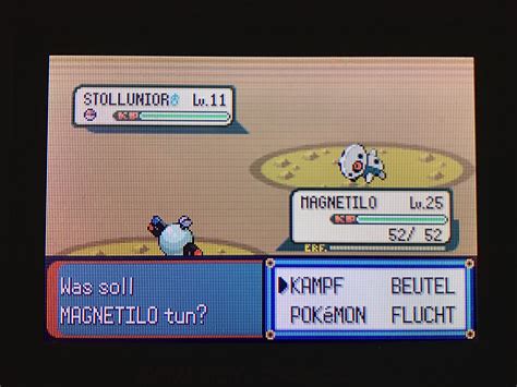 Gen 3 Shiny Aron In Emerald After Only 2464 Res Looking Forward To Evolving It Since Aggron