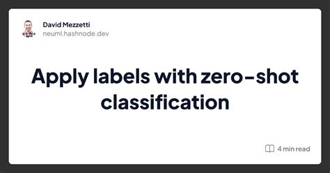apply labels with zero shot classification