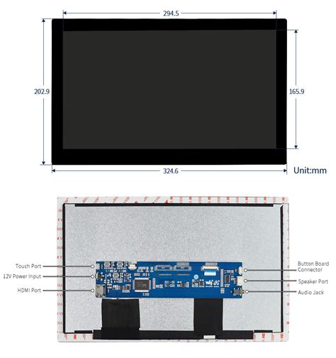 13 3inch Capacitive Touch Screen LCD H 19201080 HDMI IPS Various Systems Support