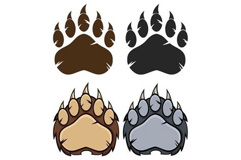 Bear Paw Logo Design Collection 3
