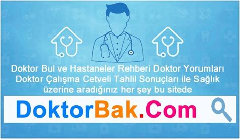 Doktor Arama Hizmeti Doktor Bak