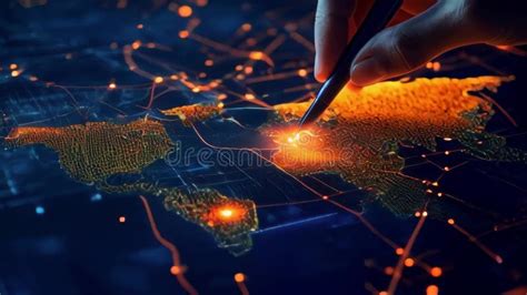 Global Network Digital World Map Stock Video Video Of Abstract Connection 353968553