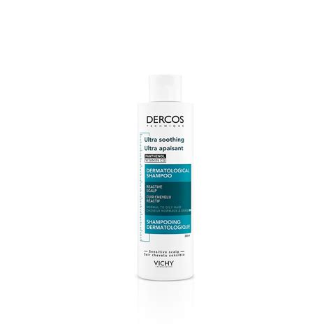 Køb Dercos Ultra Soothing Shampoo Blå Til Normal Fedtet Hår 200 Ml