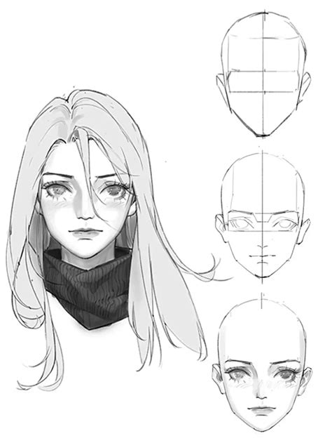 1000 多角度头部画法教程 小红书