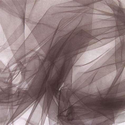 Nylon Tulle Dark Brown Sample Gala Fabrics