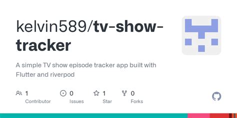 Github Kelvin589tv Show Tracker A Simple Tv Show Episode Tracker
