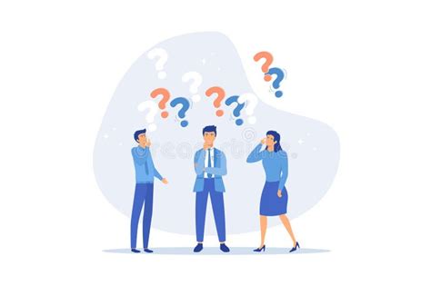 Confused People With Confusion Problem Or Doubt Lost In Trouble Or