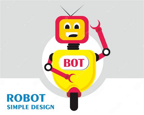 Premium Vector Robot Logo With The Title Bot Simple Design