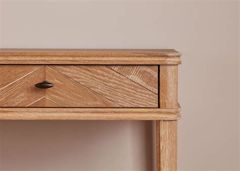 Fab Flapper Dressing Table In Whitewashed Oak Parquet Wood Dressing Table Loaf