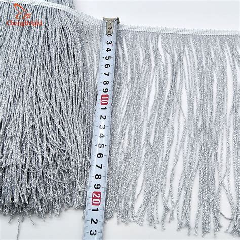 CHENGBRIGHT 1 Yards 20 Cm Breed Goud Kant Fringe T Grandado