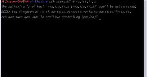 Remote Server Dengan Ssh
