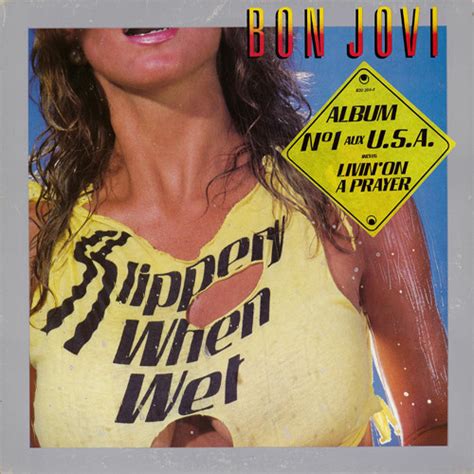 Bon Jovi Slippery When Wet Vinyl Lp Album Stereo 1986