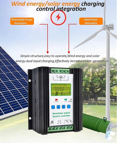 Wind Solar Hybrid Charge Controller Valgfritt Auto 12v 24v Solar