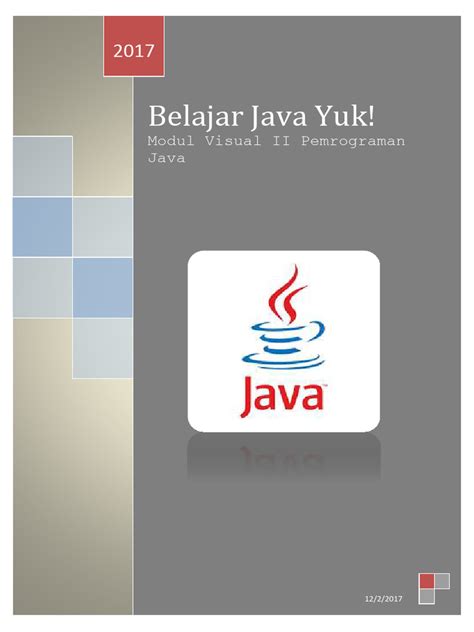 modul pemrograman visual ii dengan bahasa java pdf seni teknologi