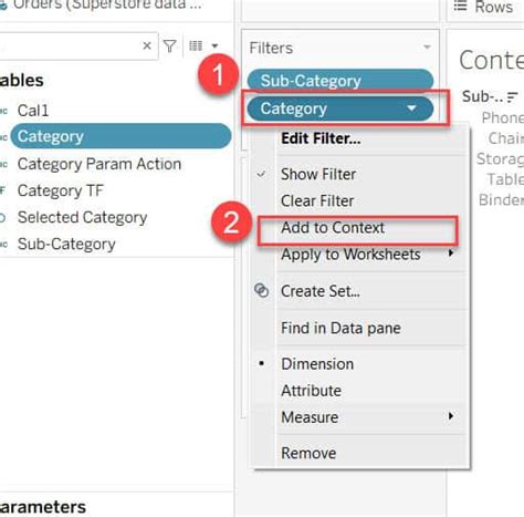 How To Use Context Filters In Tableau