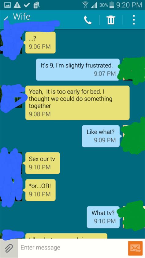 Interesting Text Conversation With Wife Tonight Imgur