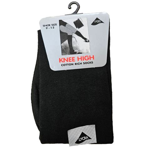 Knee High Socks Black Single Pair Uniformity Schools