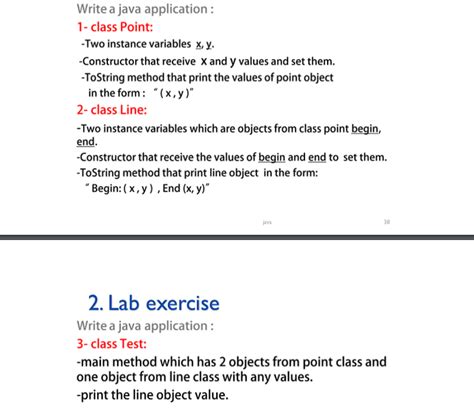 solved write a java application 1 class point two