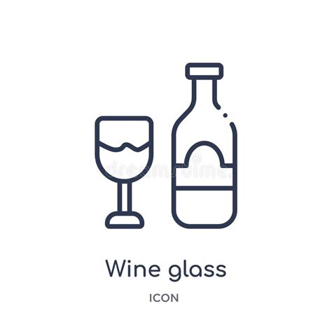 Linear Wine Menu Icon From Hotel And Restaurant Outline Collection